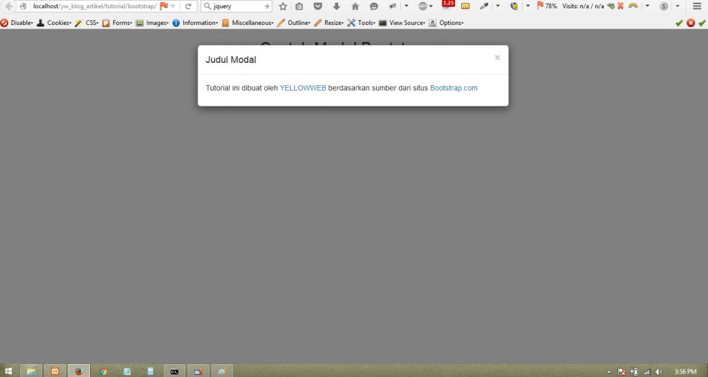 Tutorial Bootstrap Modal - YELLOWWEB.ID