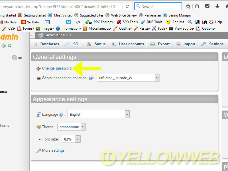 Cara Memberikan Password phpmyadmin pada XAMPP Server - YELLOWWEB.ID